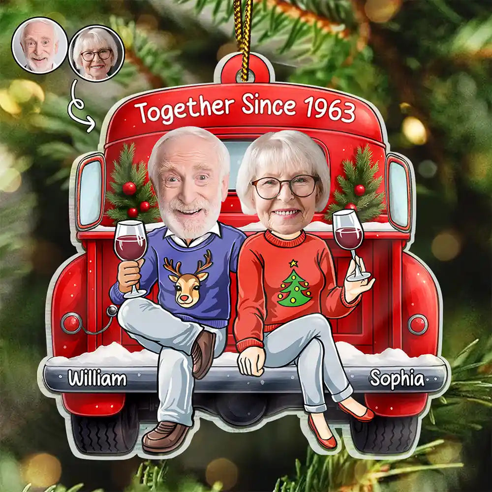 Custom Photo Together Since Funny Couple Red Truck - Personalized Cust – Wander Prints