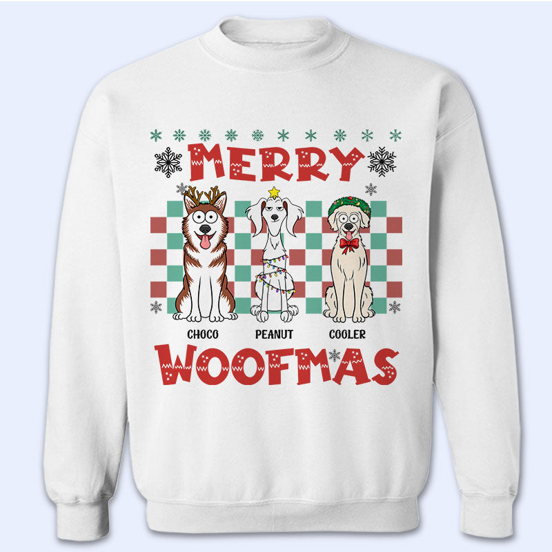 Merry Woofmas - Christmas Gift For Dog Lovers - Personalized Sweatshir – Wander Prints