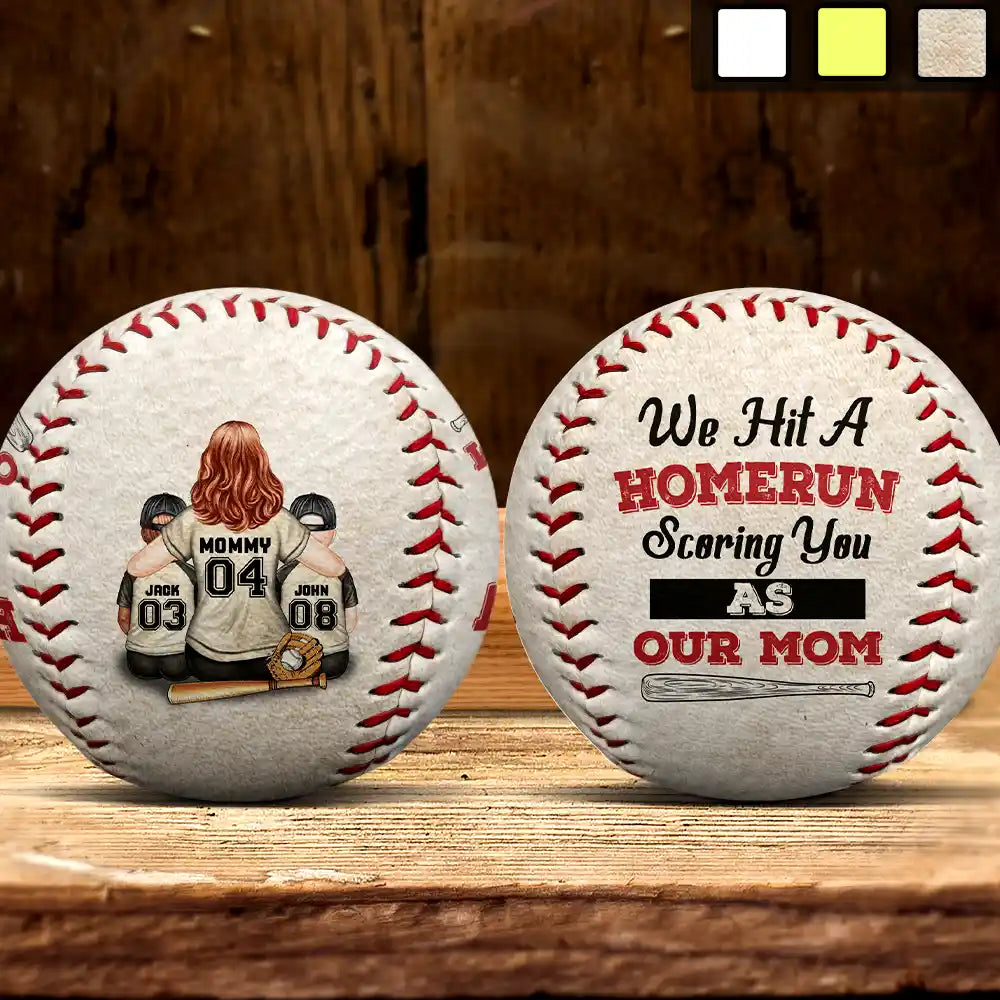 We Hit A Homerun Scoring As Our Mom - Personalized Baseball, Softball ...