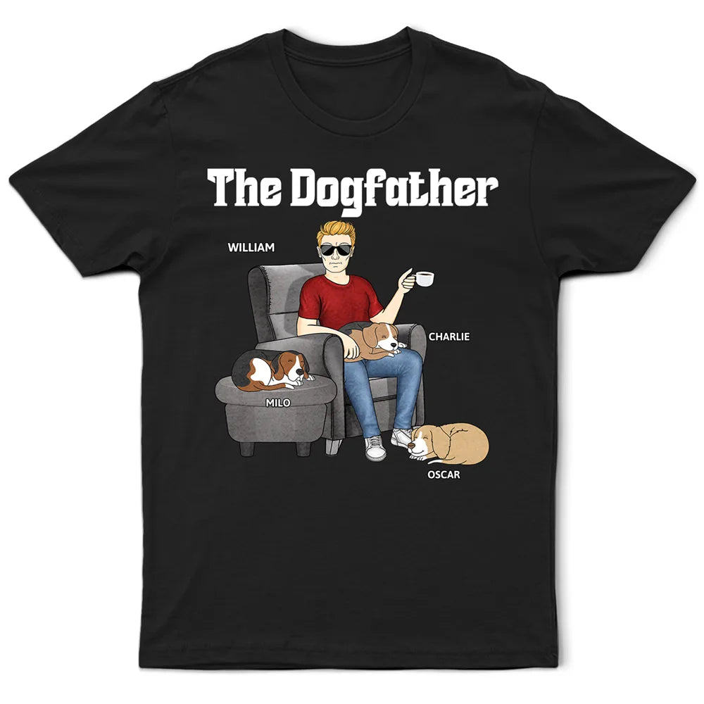 The Dogfather Best Dog Dad Ever - Personalized T Shirt – Wander Prints