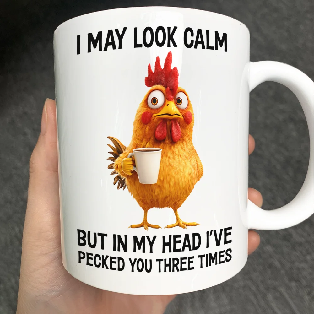 3D Effect Funny Chicken I've Pecked You - Personalized Mug – Wander Prints