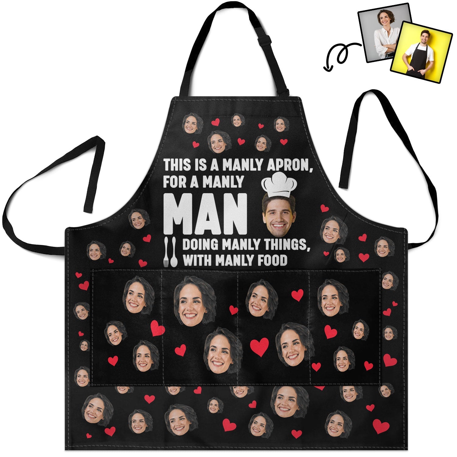 Custom Photo For A Manly Man Doing Manly Things - Birthday, Anniversar ...