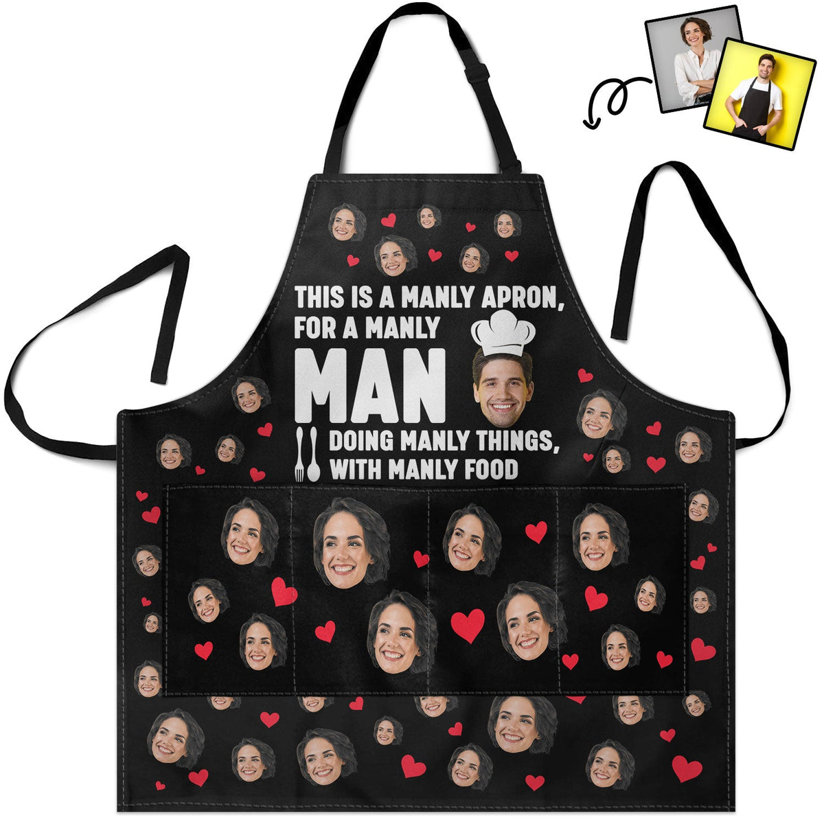 Custom Photo For A Manly Man Doing Manly Things - Birthday, Anniversar ...