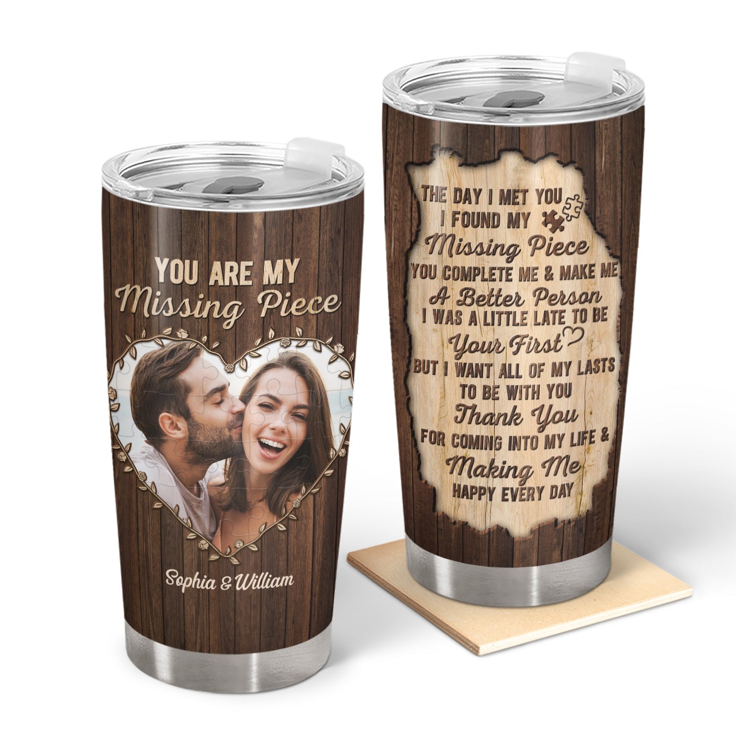 Custom Photo You Are My Missing Piece - Anniversary Gift For Couples ...