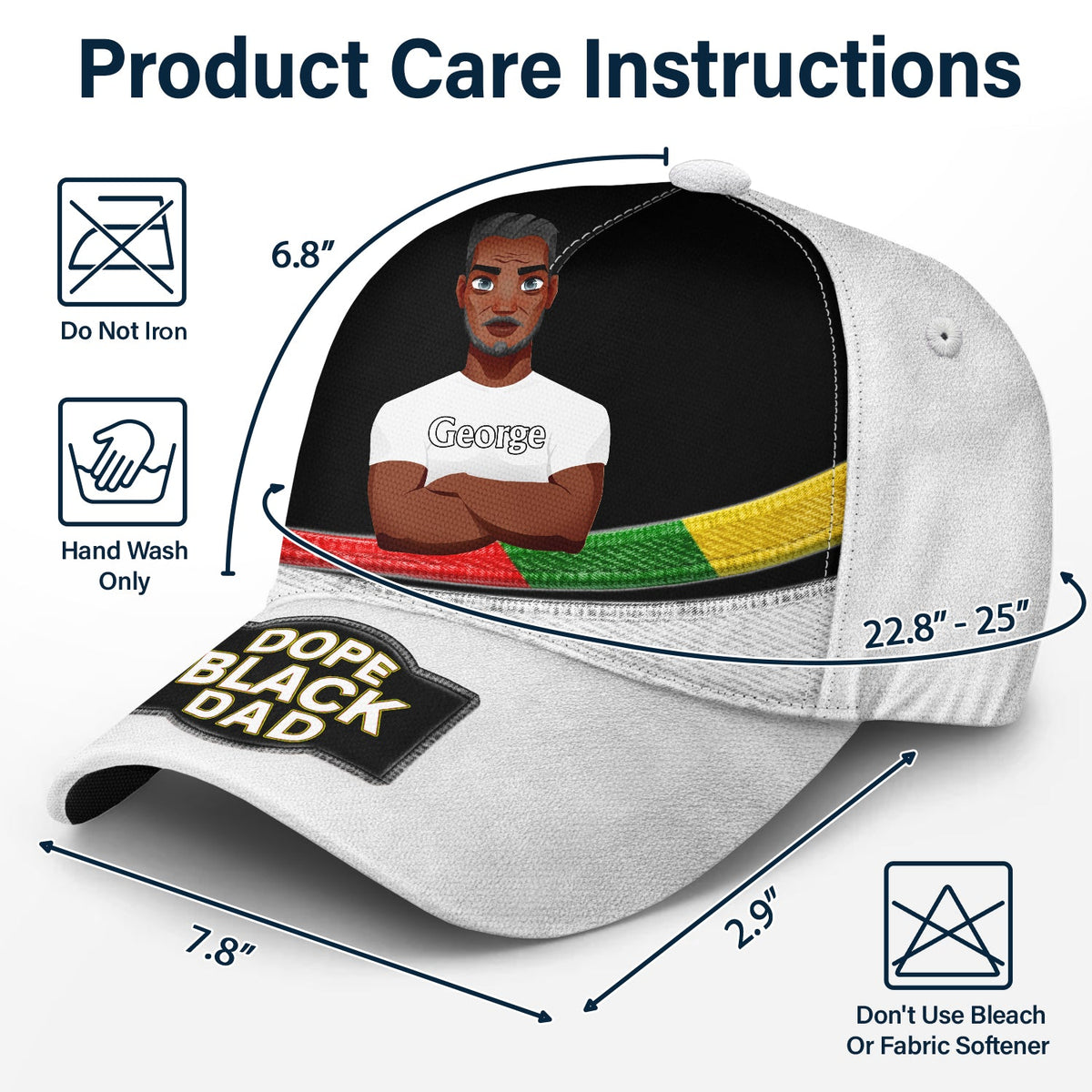 Dope Black Dad Best Dad Ever - Gift For Dads, Grandpas, Daughters, Son ...