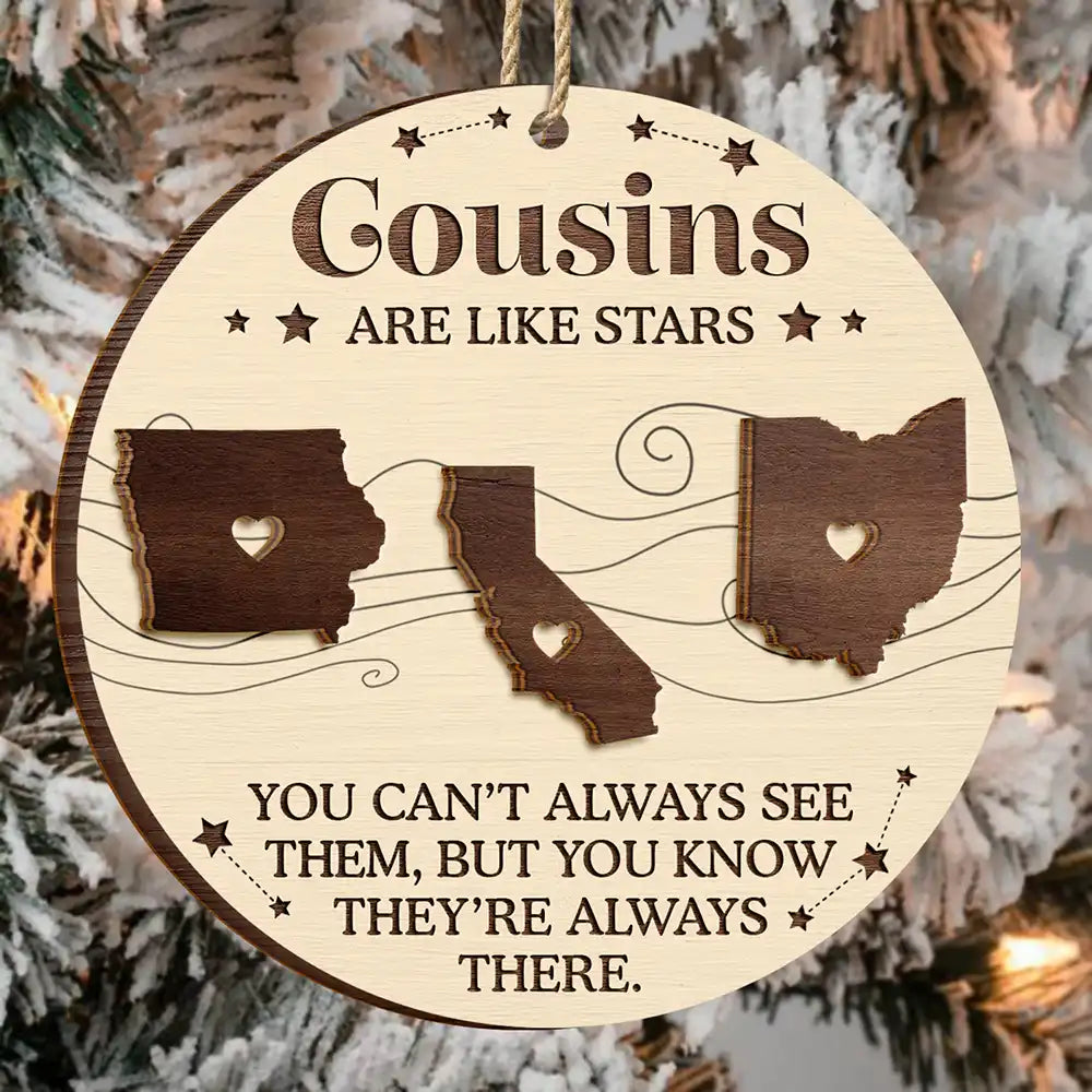 Cousins Are Like Stars Siblings Friends Family Christmas - Personalize ...