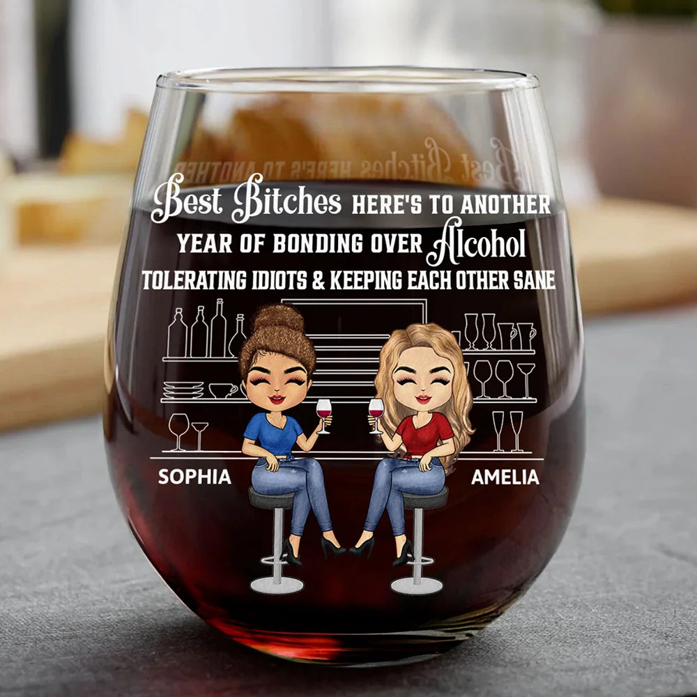 Here's To Another Year Of Bonding Over Alcohol Bestie Chibi - Personal ...