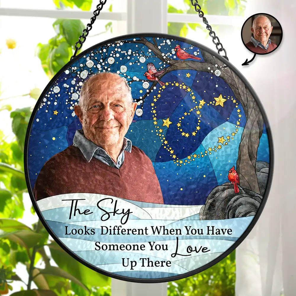 Custom Photo The Sky Looks Different Memorial Family - Personalized St ...