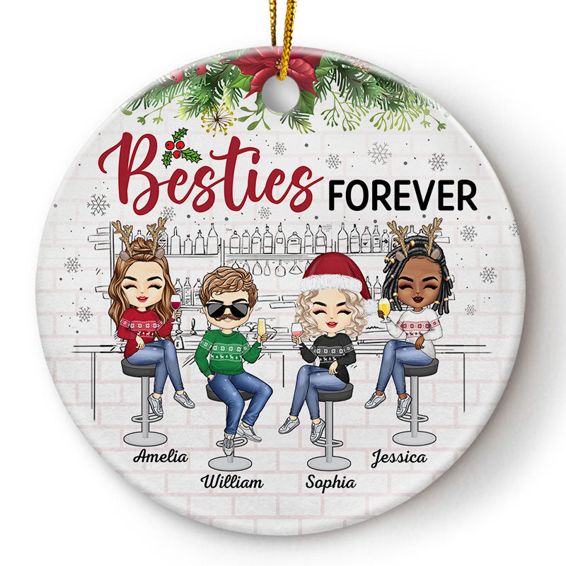 Besties Forever Christmas Best Friends Colorful - Bestie BFF Gift - Pe ...