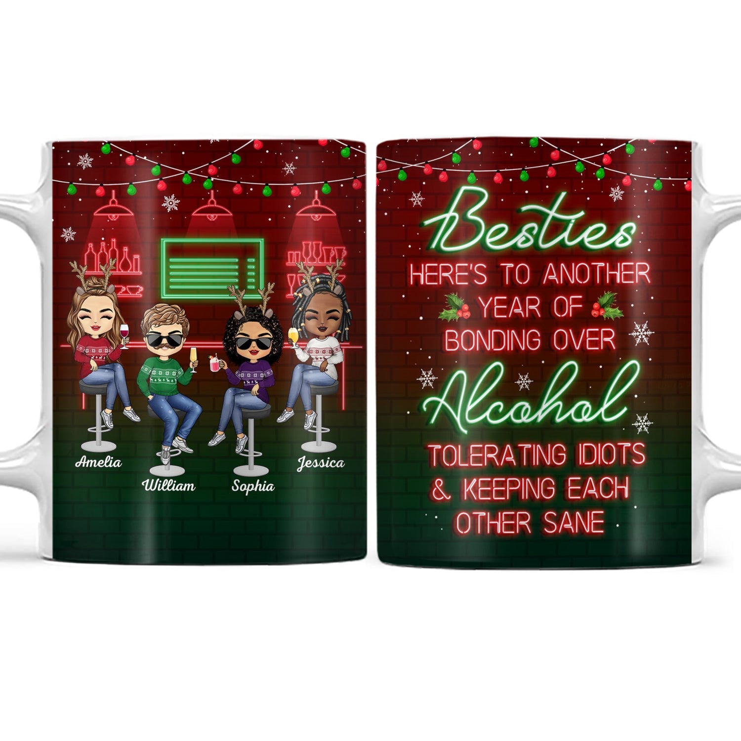 Here's To Another Year Of Bonding Over Alcohol Christmas Best Friends ...