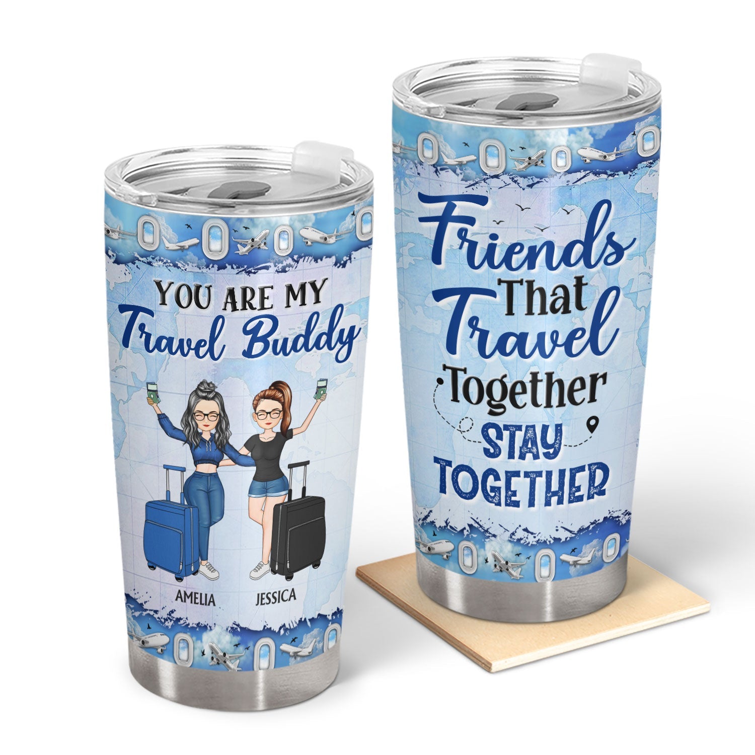 Best Friends That Travel Together Stay Together - Gift For BFF - Perso ...