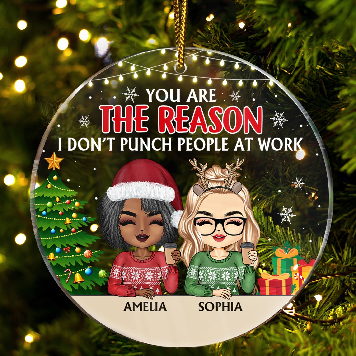 You Are The Reason I Don't Punch People At Work - Christmas Gifts For ...