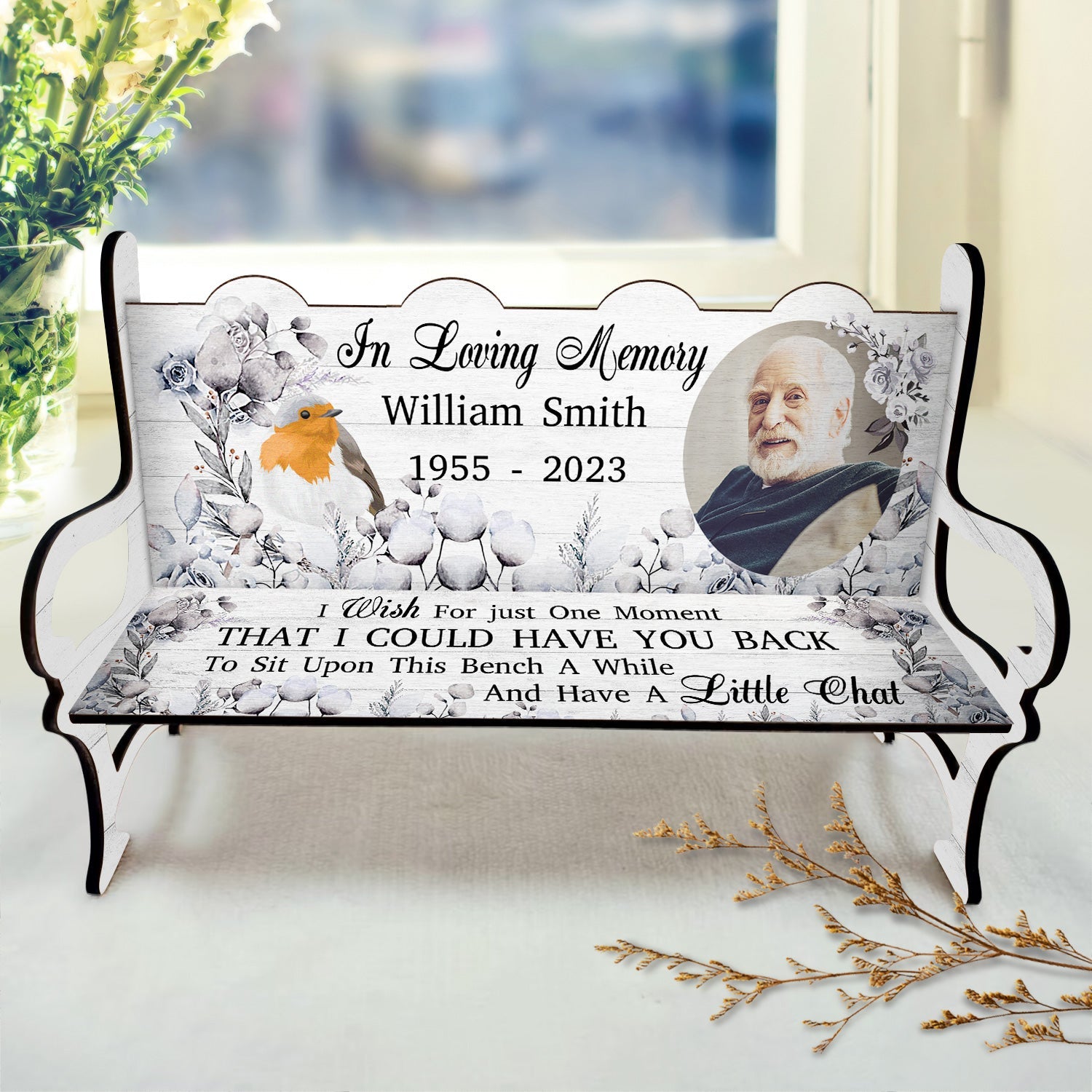 Custom Photo I Wish For Just One Moment - Memorial Gift For Family, Fr ...