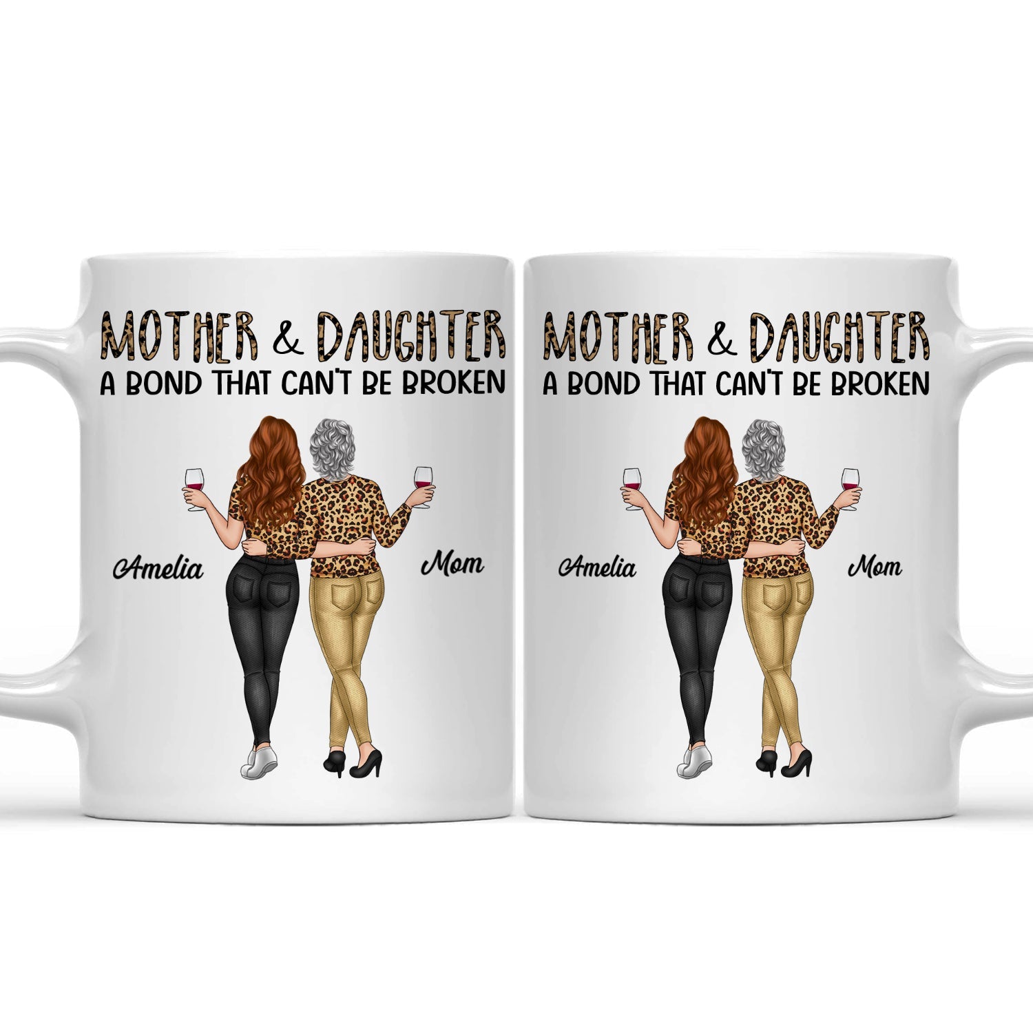 Mother & Daughters A Bond That Can't Be Broken - Gift For Mom, Mother ...