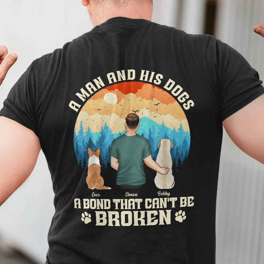 A Man And His Dog - Personalized T Shirt – Wander Prints