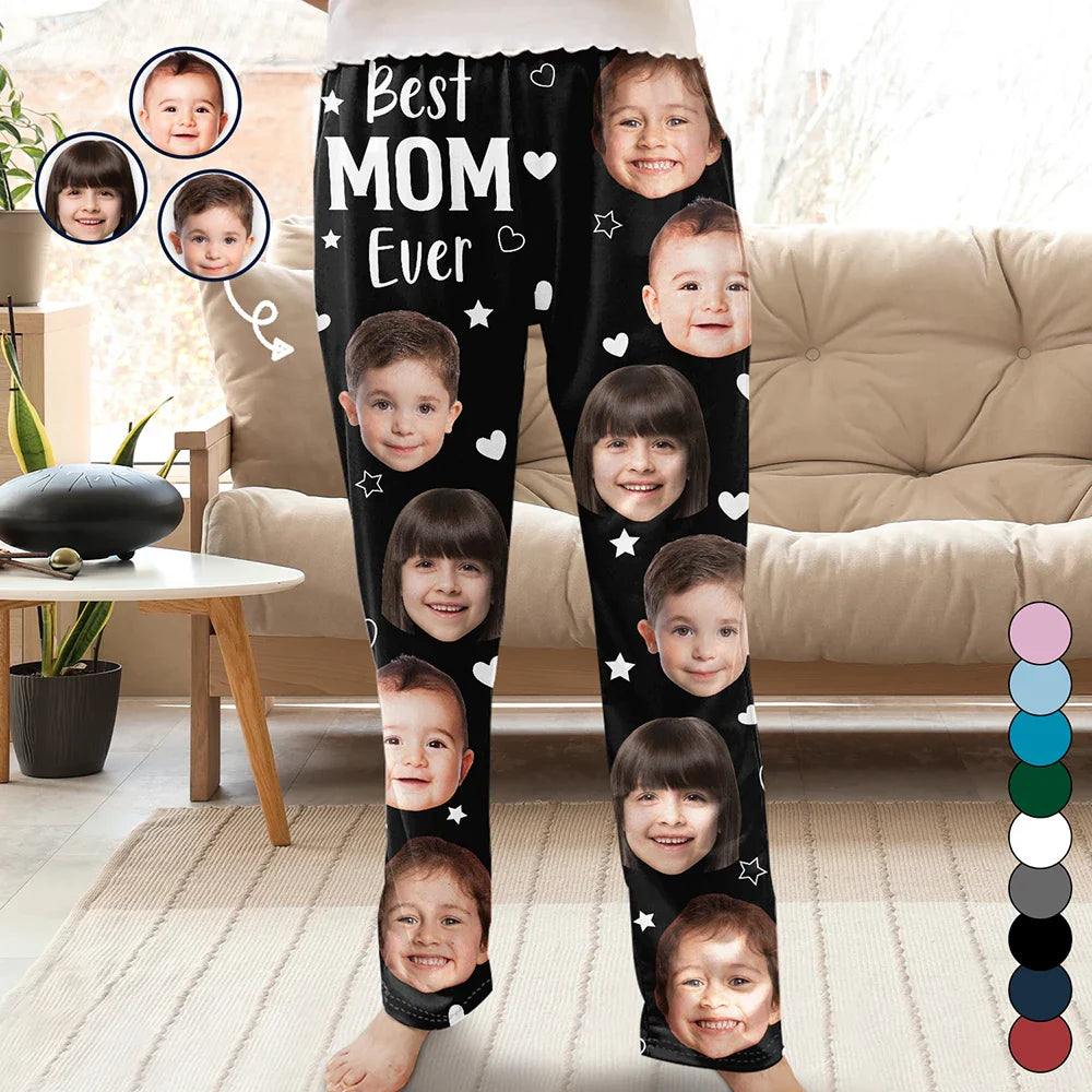 Custom Photo Best Mom Grandma Ever - Personalized Pajama Pants – Wander ...