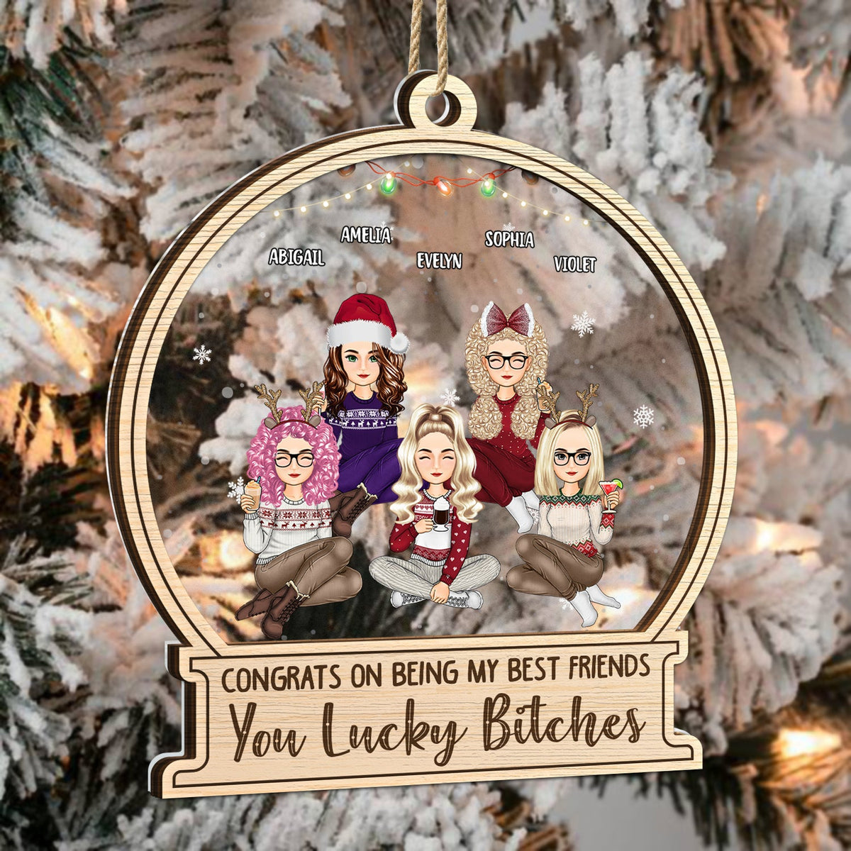 Christmas Congrats On Being My Bestie Sister Coworker - Gift For Besti ...