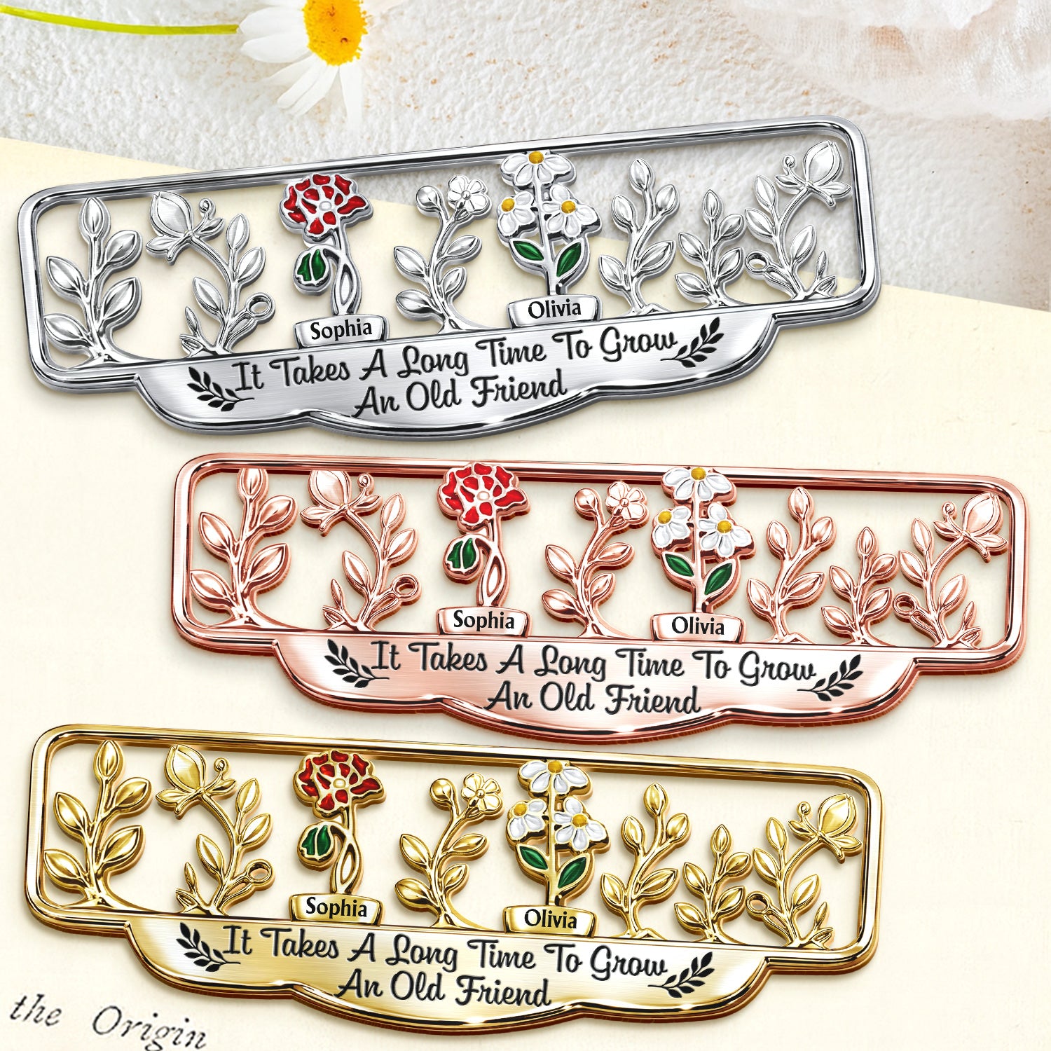 It Takes A Long Time To Grow An Old Friend Birth Month Flower - Person ...