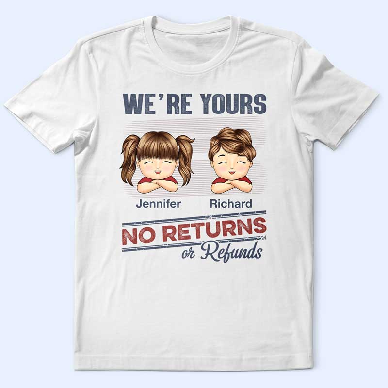 No Returns Or Refunds Chibi Grandkids - Personalized T Shirt – Wander ...