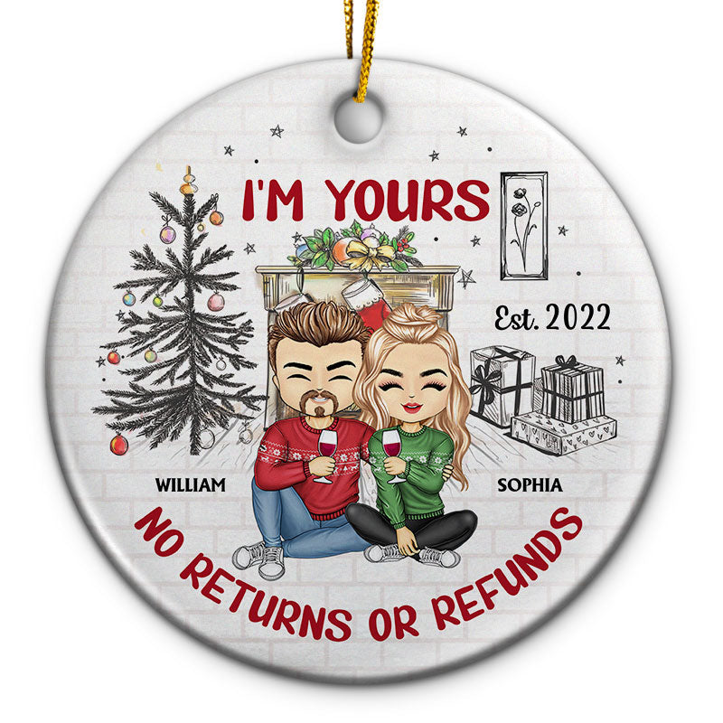 I'm Yours No Returns Or Refunds Chibi - Christmas Gift For Couples - P ...