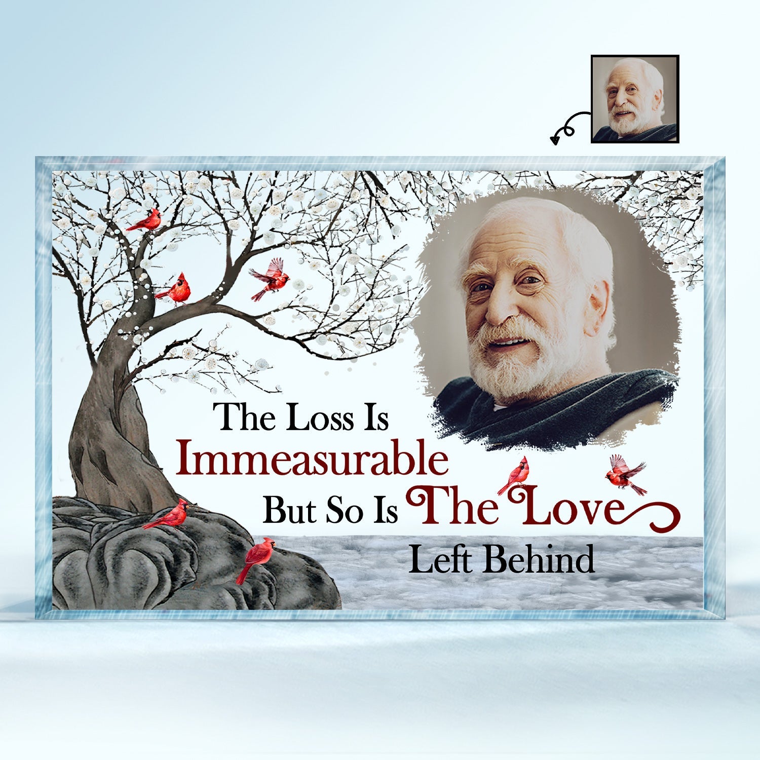 Custom Photo The Loss Is Immeasurable - Memorial Gift For Family, Frie ...