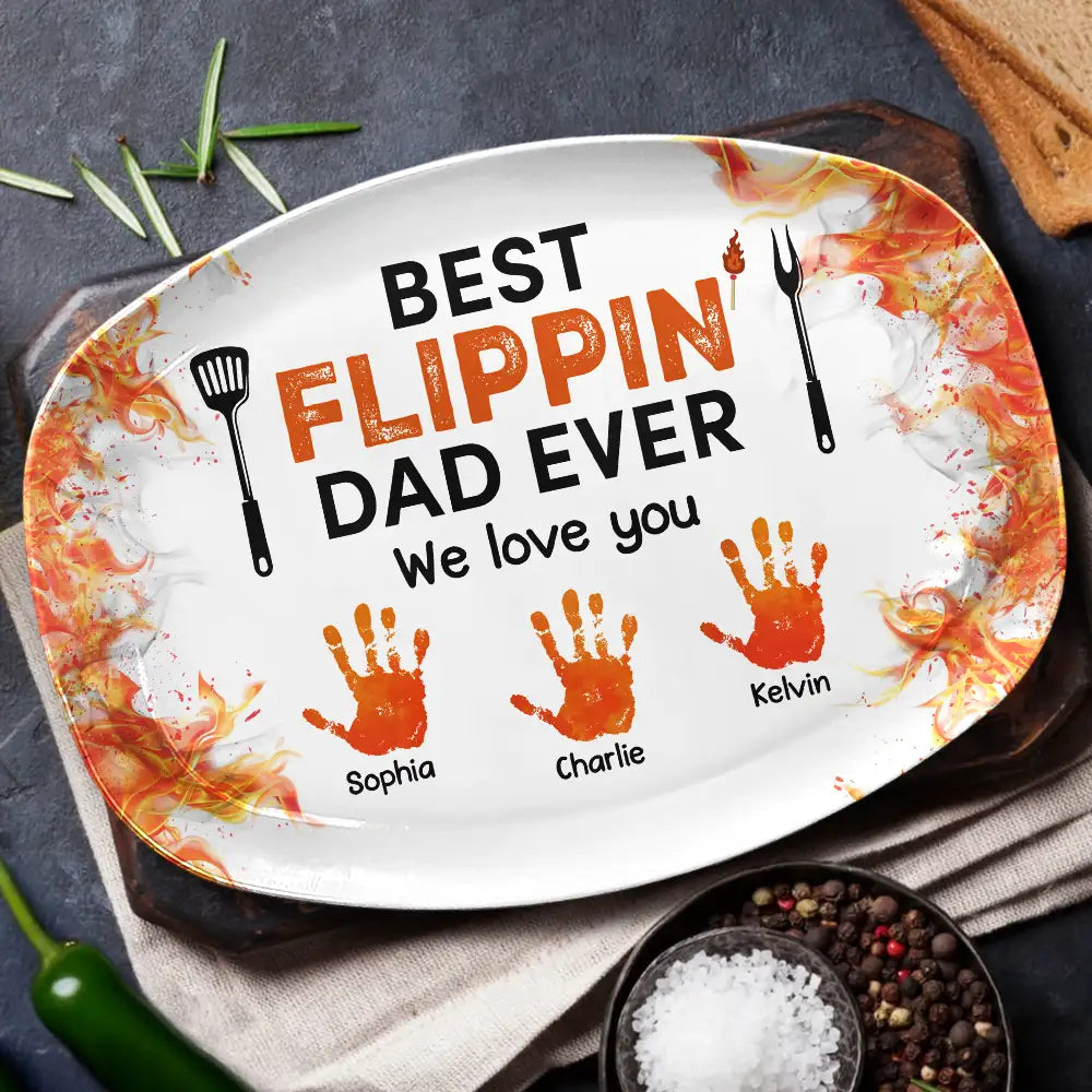 Best Flippin' Dad Ever - Personalized Plate – Wander Prints