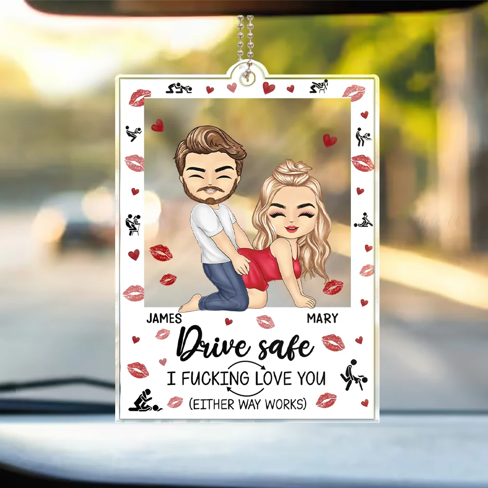 Couple I Love You Either Way Works - Personalized Acrylic Car Hanger ...