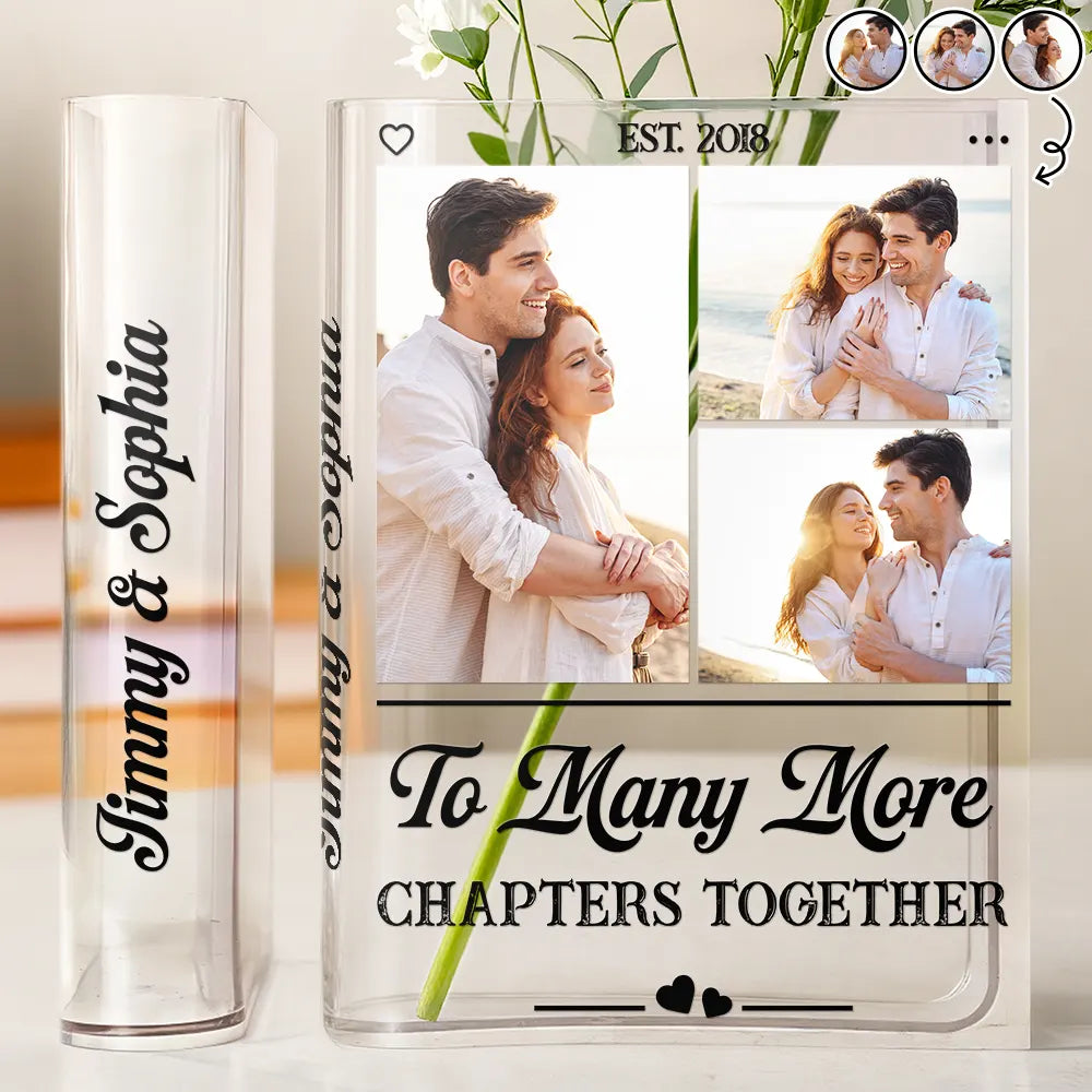 Custom Photo Couple To Many More Chapters Together - Personalized Acry ...