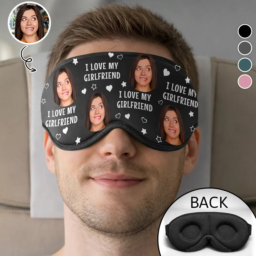Custom Photo Funny I Love My Lover - Personalized 3D Sleep Mask ...