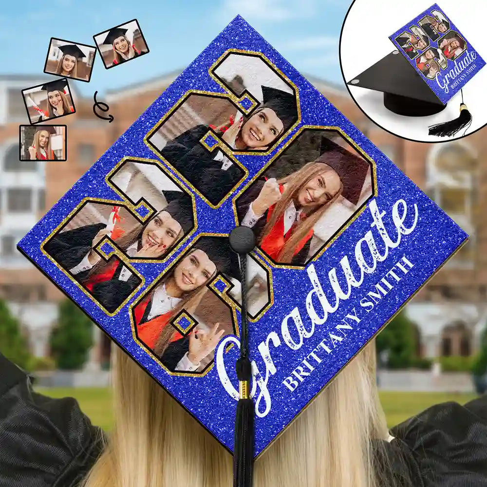 Custom Photo Graduate Anniversary - Personalized Graduation Cap Topper ...