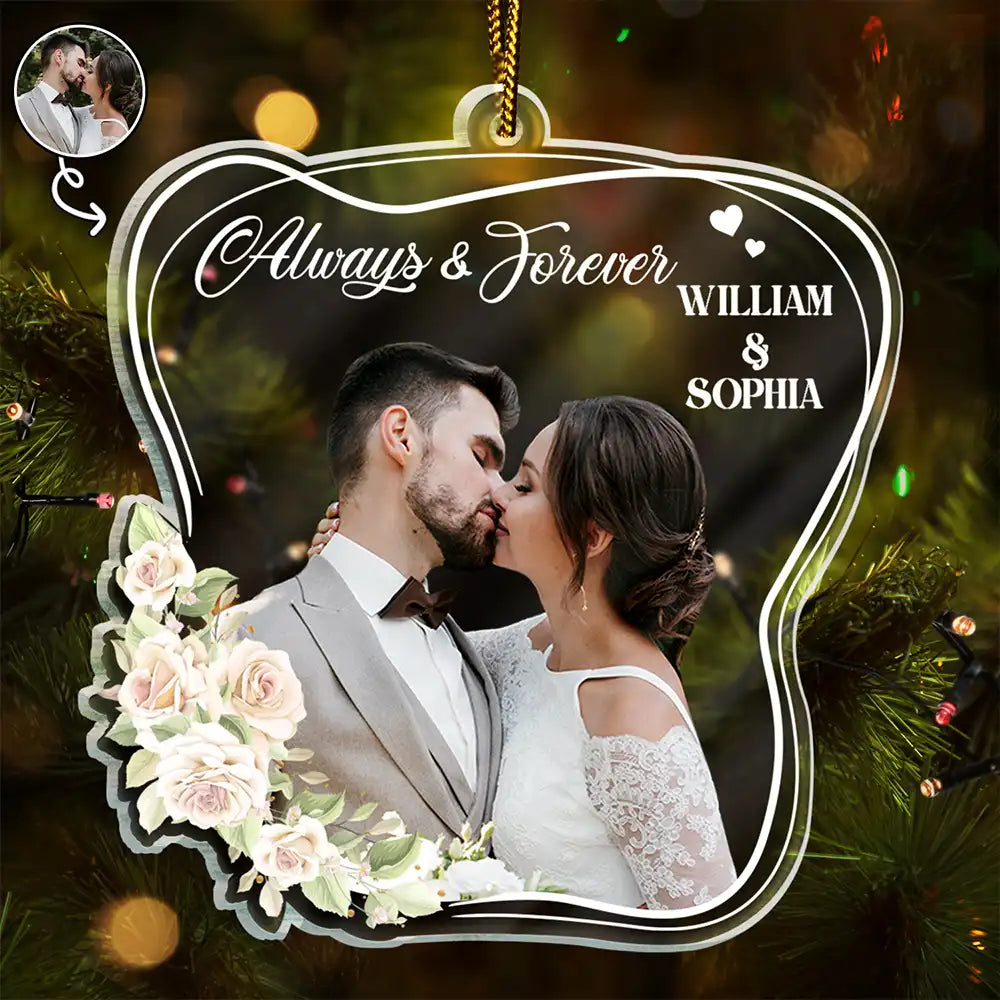 Custom Photo Married Engaged Couple - Personalized Custom Shaped Acryl ...