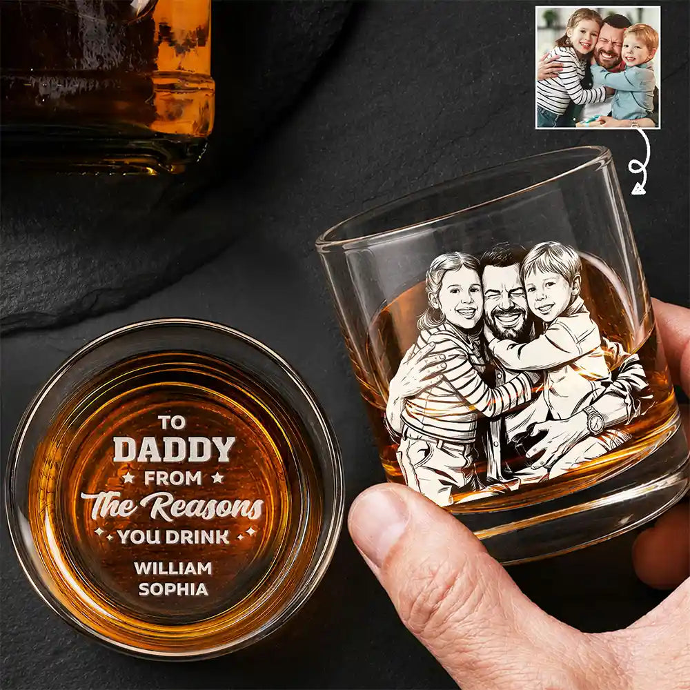 Custom Photo To Dad From The Reason You Drink Funny - Personalized Eng ...