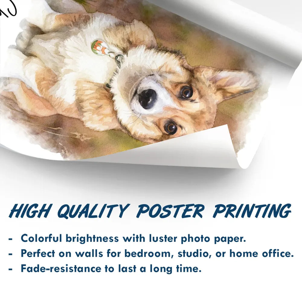 Custom Photo Watercolor Painting Family Besties Dog Cat Portrait - Per ...