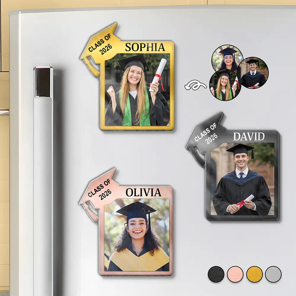 Custom Photo Graduation Keepsake - Personalized Acrylic Magnet – Wander ...