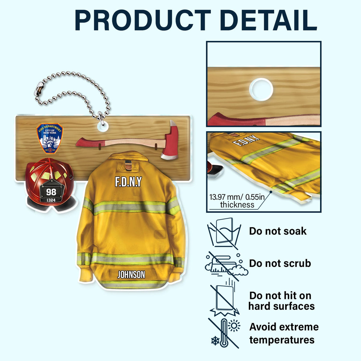 Custom Photo Firefighter Armor - Gift For Firefighter - Personalized A ...