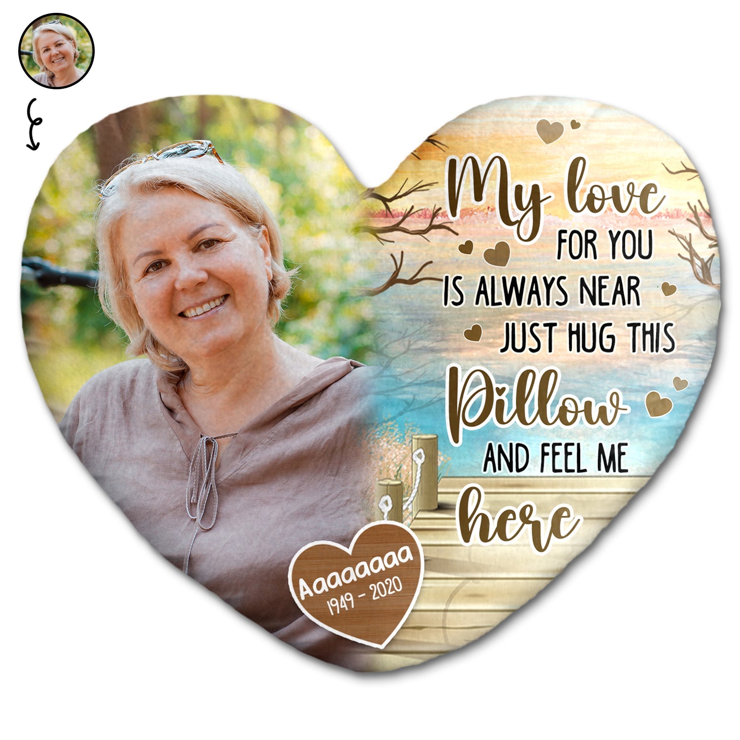 Custom Photo My Love For You Is Always Near - Memorial Gift - Personal ...