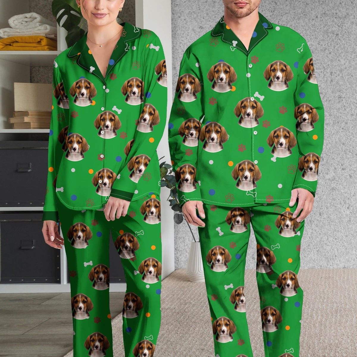 Custom Photo Funny Dog Face - Gift For Dog Lovers - Personalized Long ...