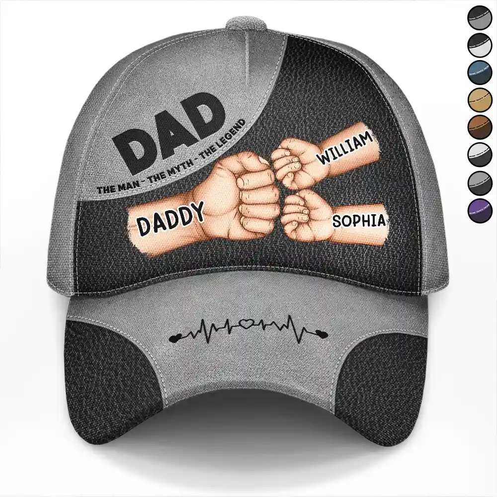 Dad Papa The Man The Myth The Legend - Personalized Classic Cap ...