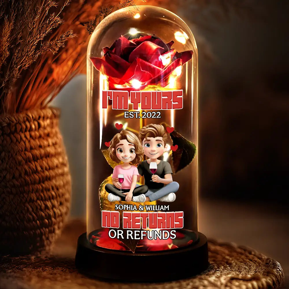 3D Effect Couple I'm Yours No Returns Or Refunds - Personalized Everla ...