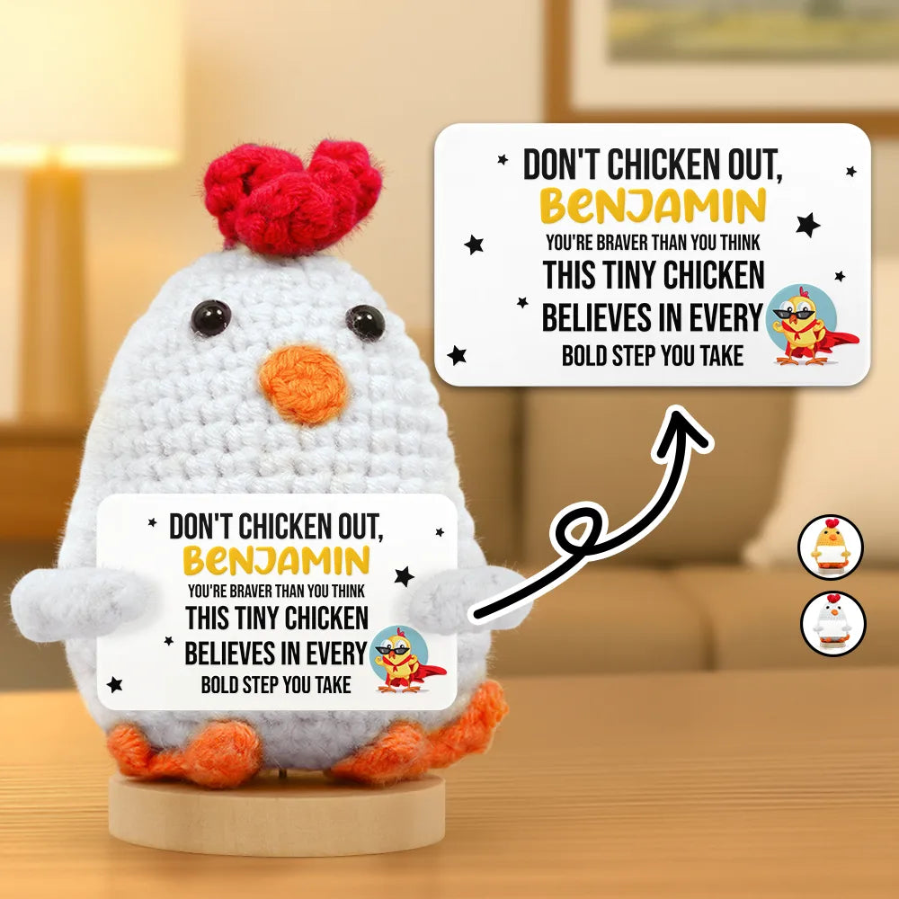 Don't Chicken Out You're Braver Than You Think - Personalized Doll Cro ...