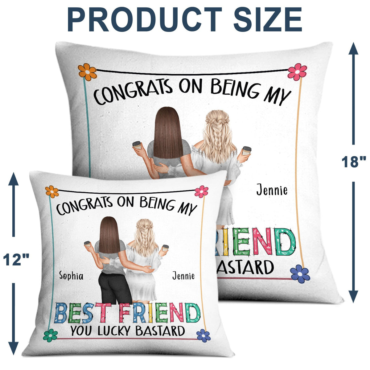 Bestie Back Side Congrats On Being My Bestie Fashion - Gift For Bestie ...