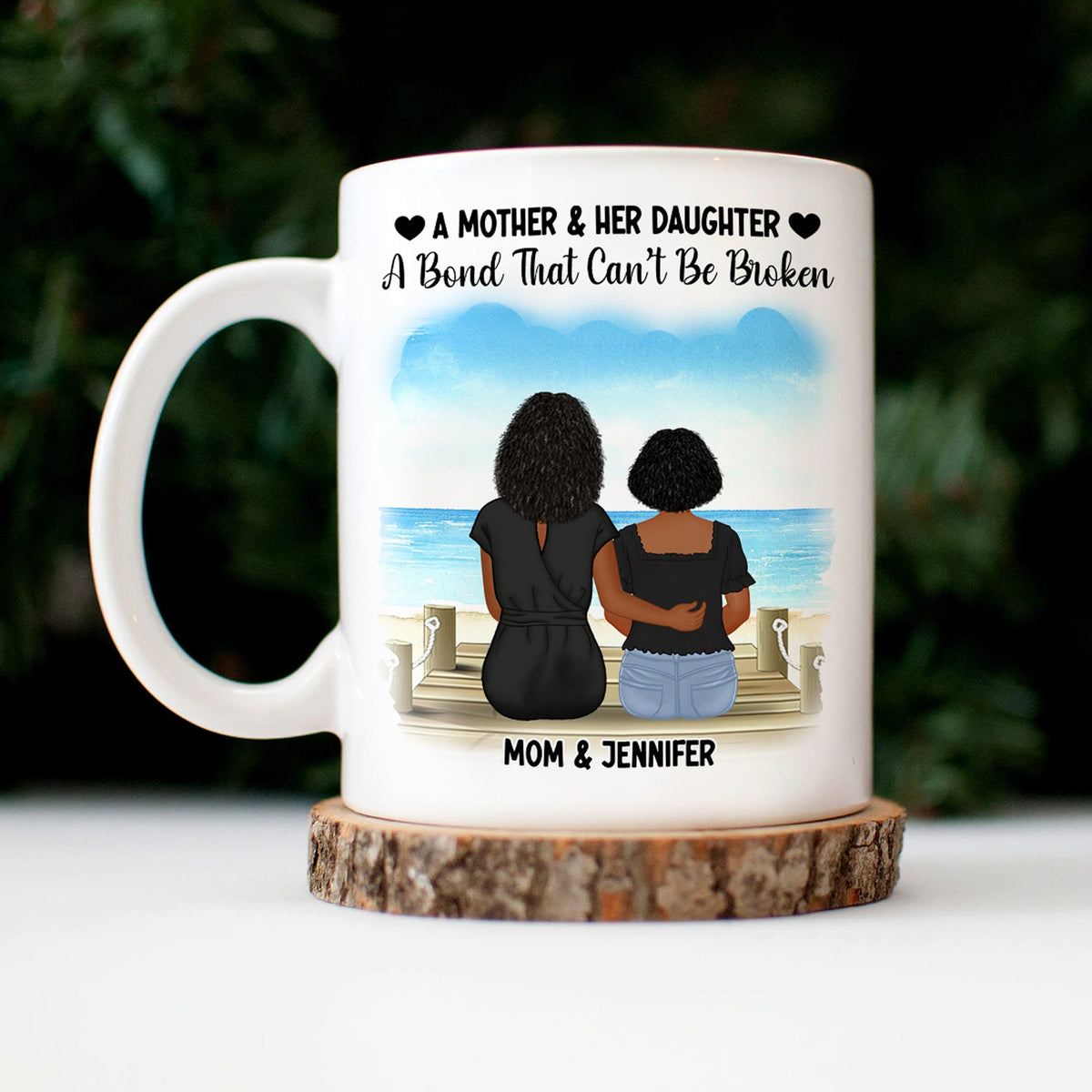 Mother & Daughter A Bond Can't Be Broken - Gift For Mother - Personali ...