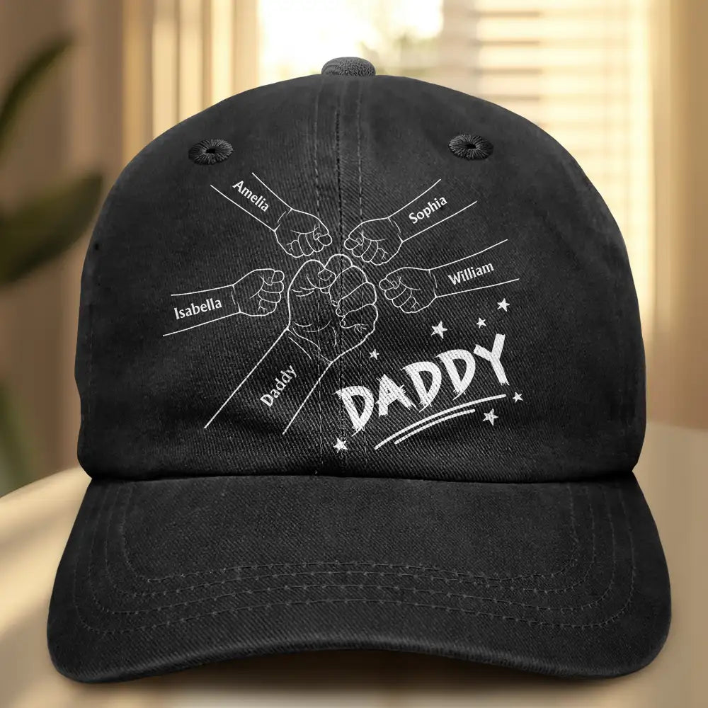 Fist Bump, Best Friends For Life Daddy - Personalized Vintage Washed D ...