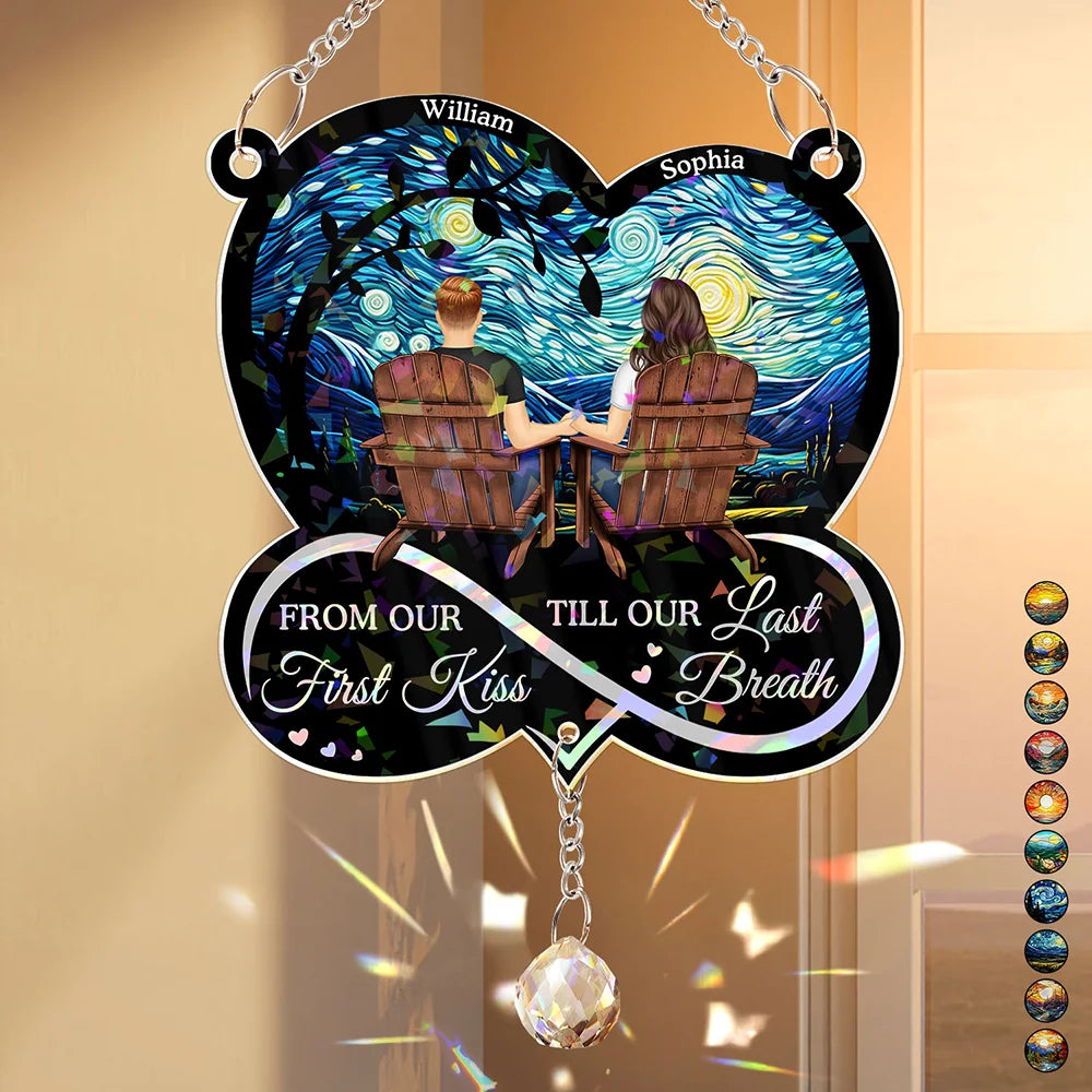 From Our First Kiss Till Our Last Breath - Personalized Rainbow Suncat ...