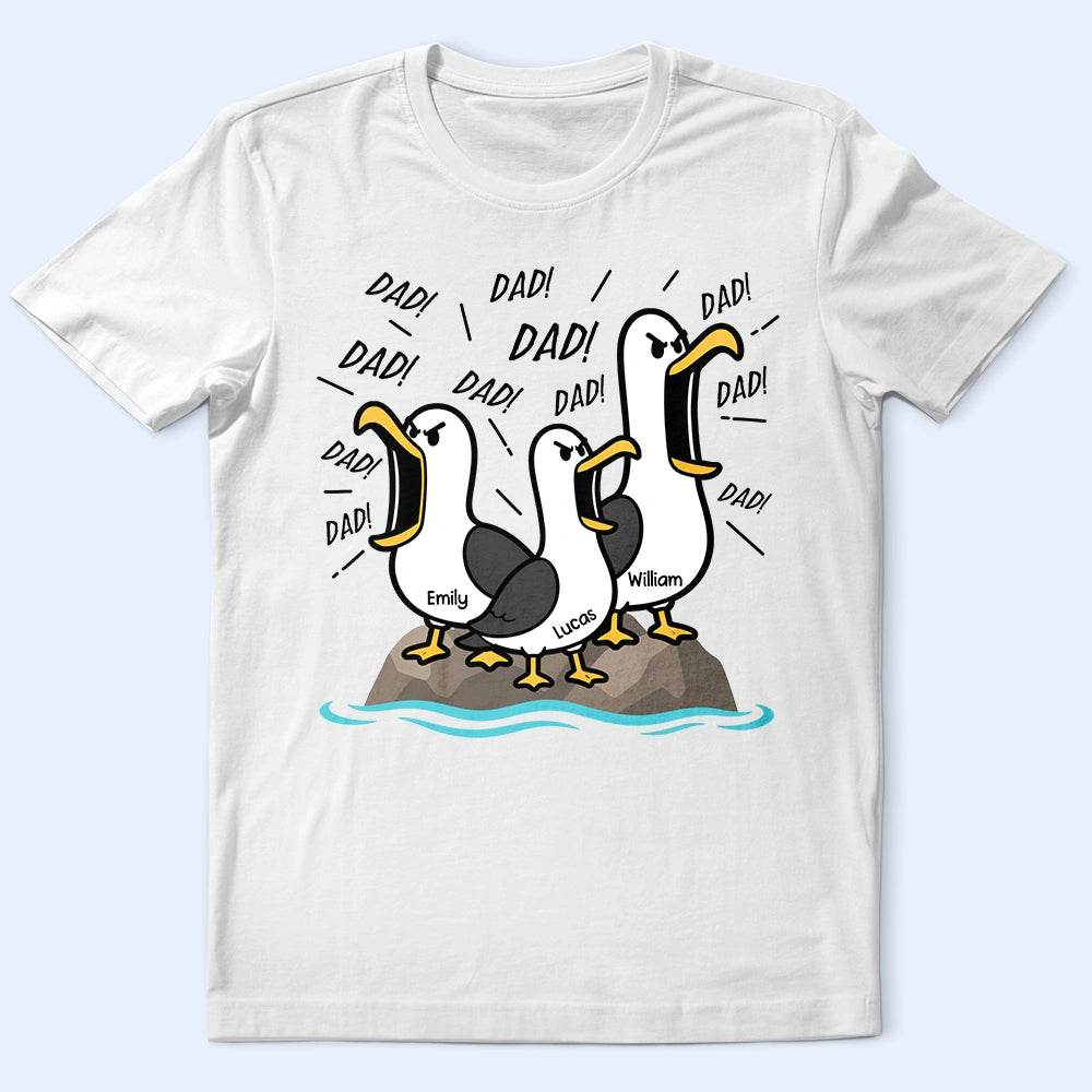 Funny Screaming Seagull - Personalized T Shirt – Wander Prints