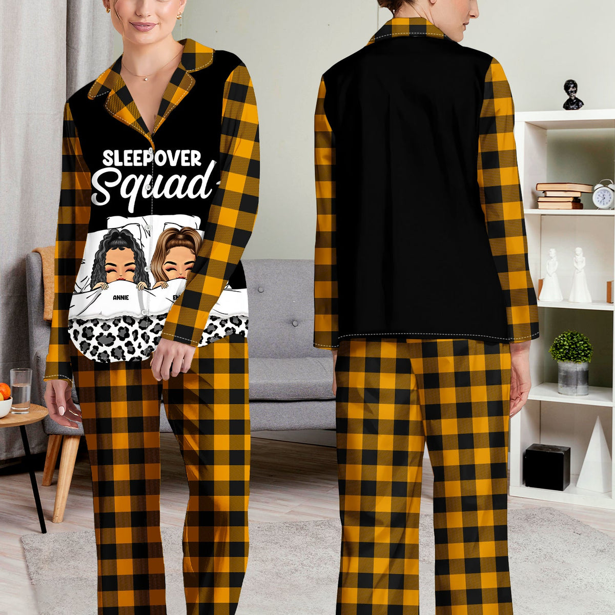 Bestie Sleepover Party Pajamas - Gift For Besties - Personalized Long ...