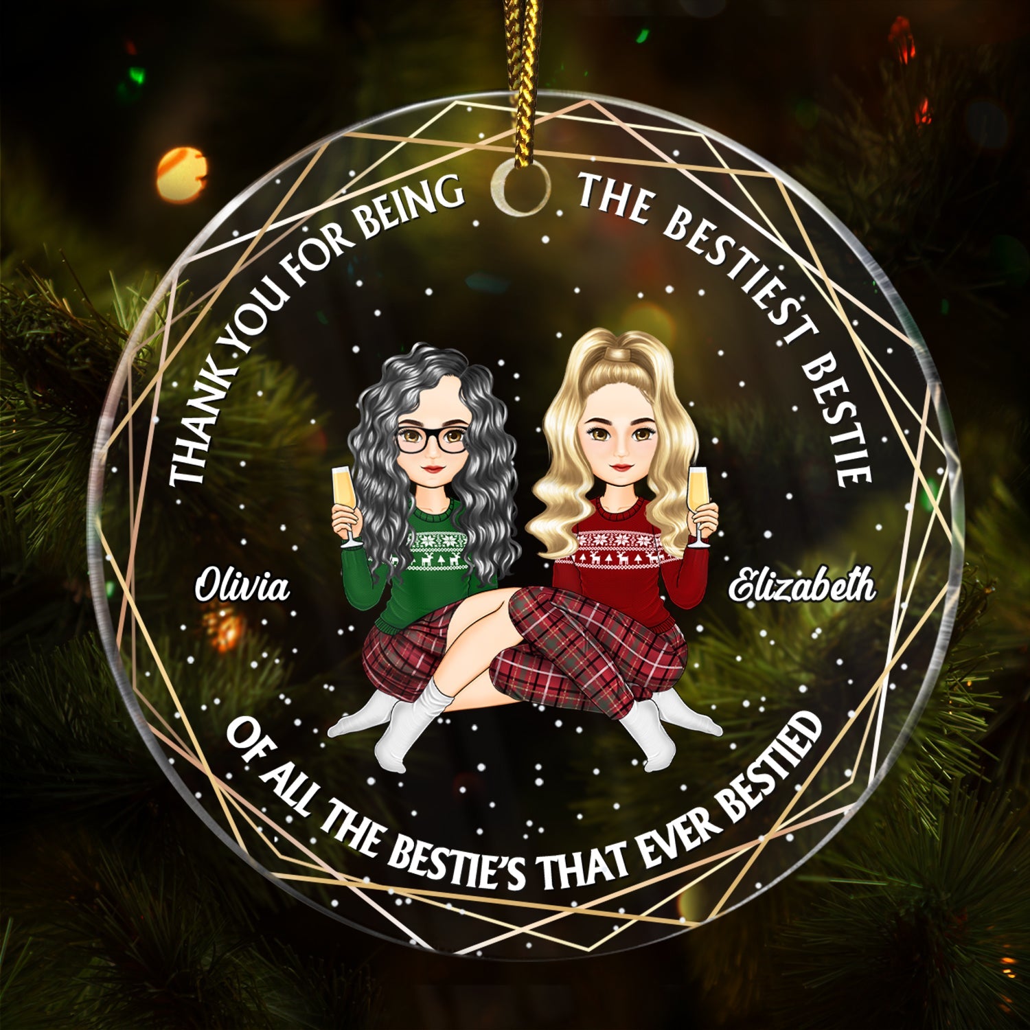 Christmas Bestiest Bestie Of All The Bestie's - Gift For Besties - Per ...
