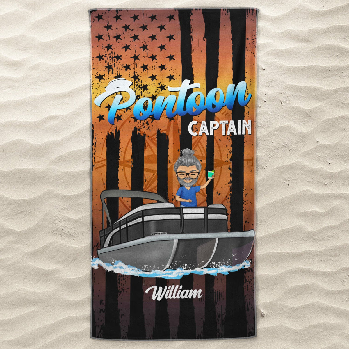 Pontoon Captain Pontoon Queen - Gift For Pontoon Owner - Personalized ...