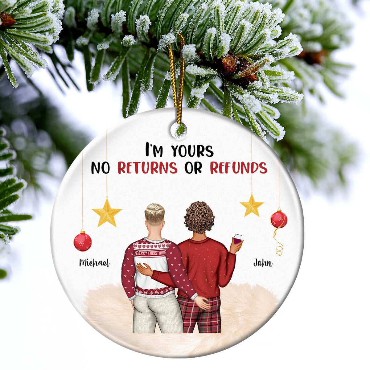 I'm Yours No Returns Or Refunds - Christmas Gift For Couples - Persona ...