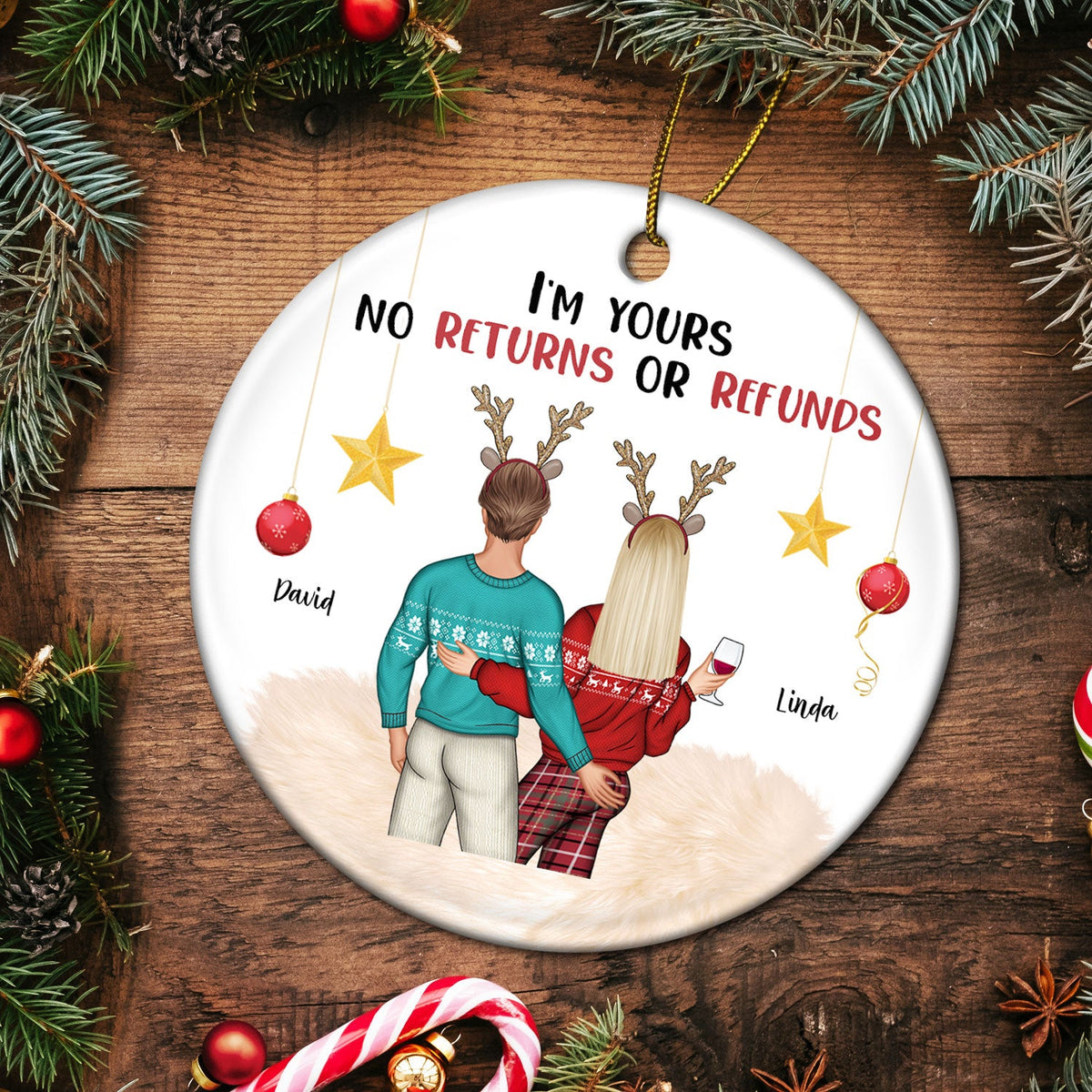 I'm Yours No Returns Or Refunds - Christmas Gift For Couples - Persona ...